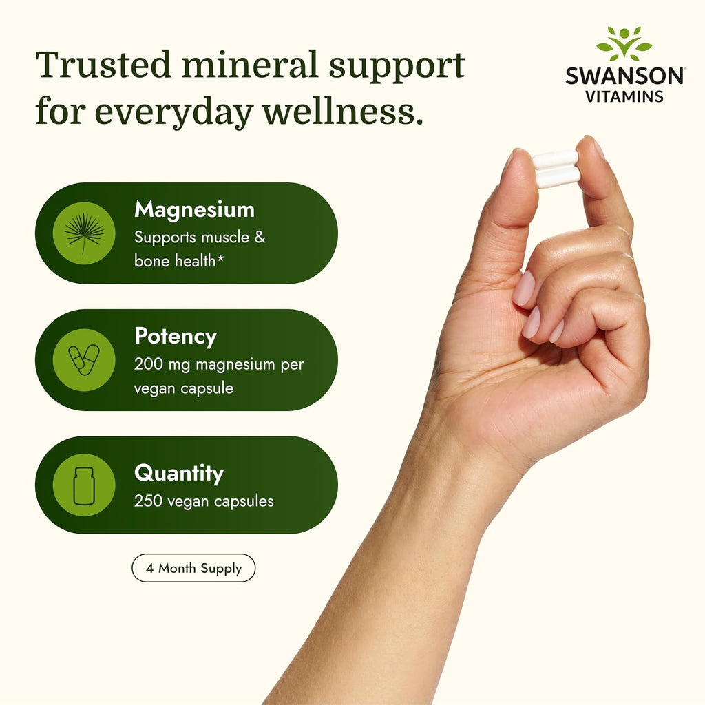 Swanson magnesium support for muscle health