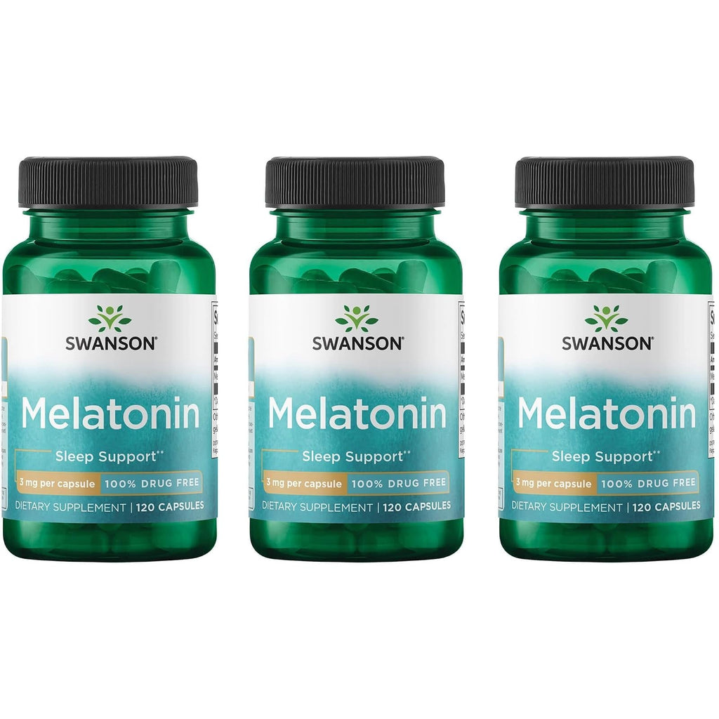 Swanson melatonin capsules for better sleep