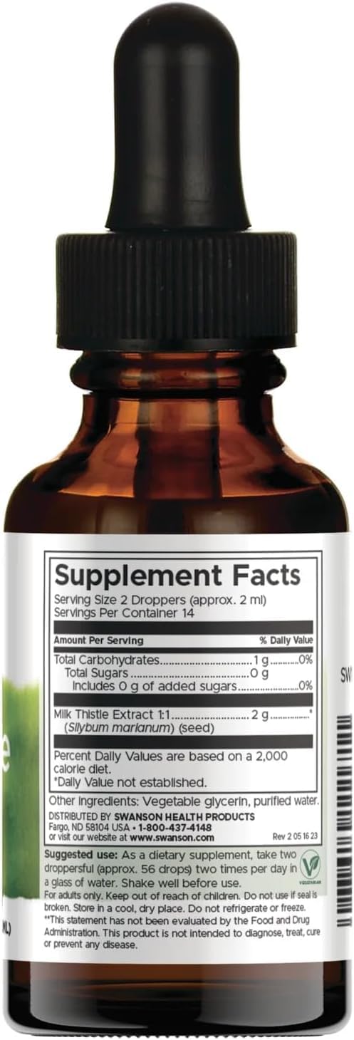 Swanson milk thistle herbal supplement
