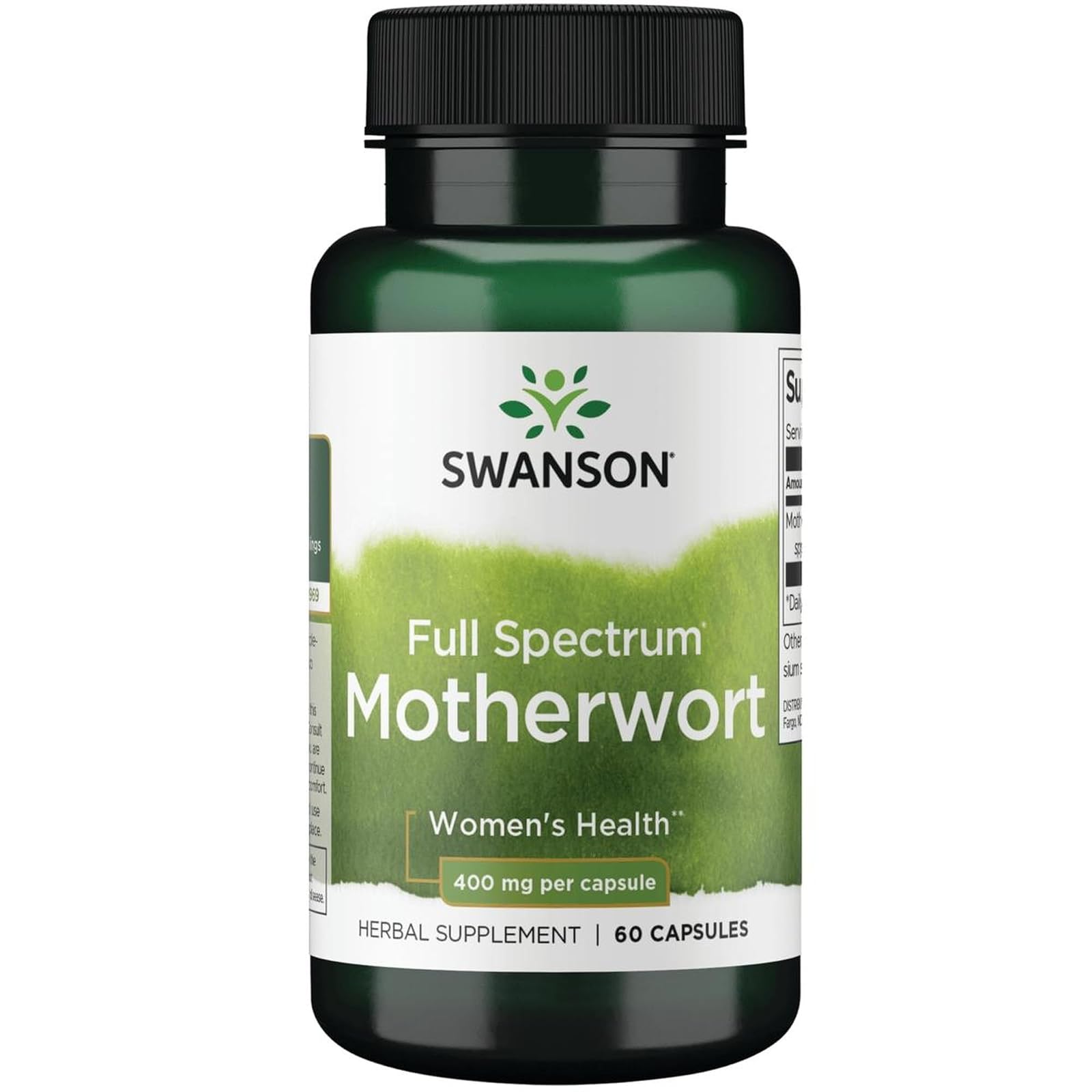 Swanson Motherwort 400 mg capsules