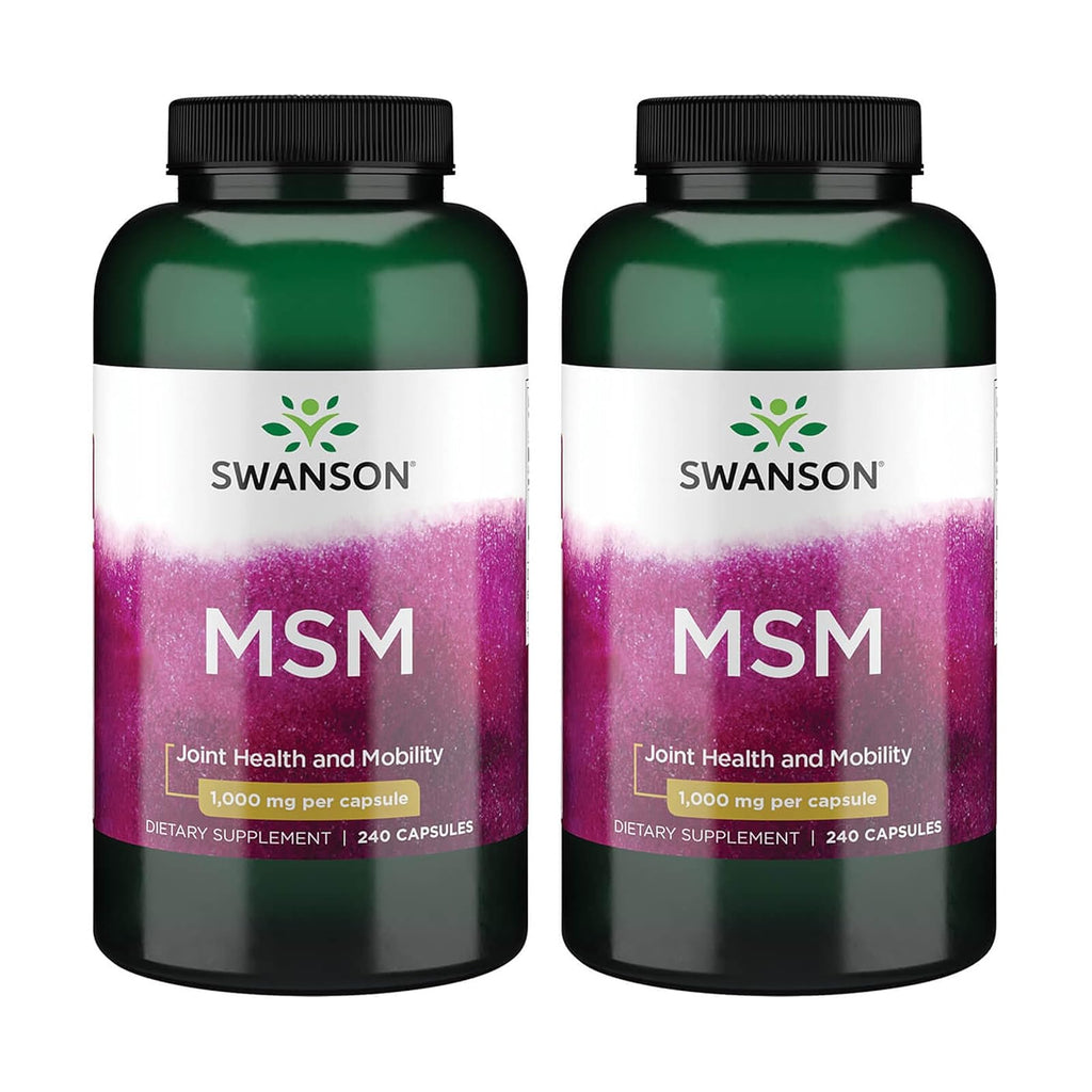 Swanson MSM 1000 mg capsules for joint health