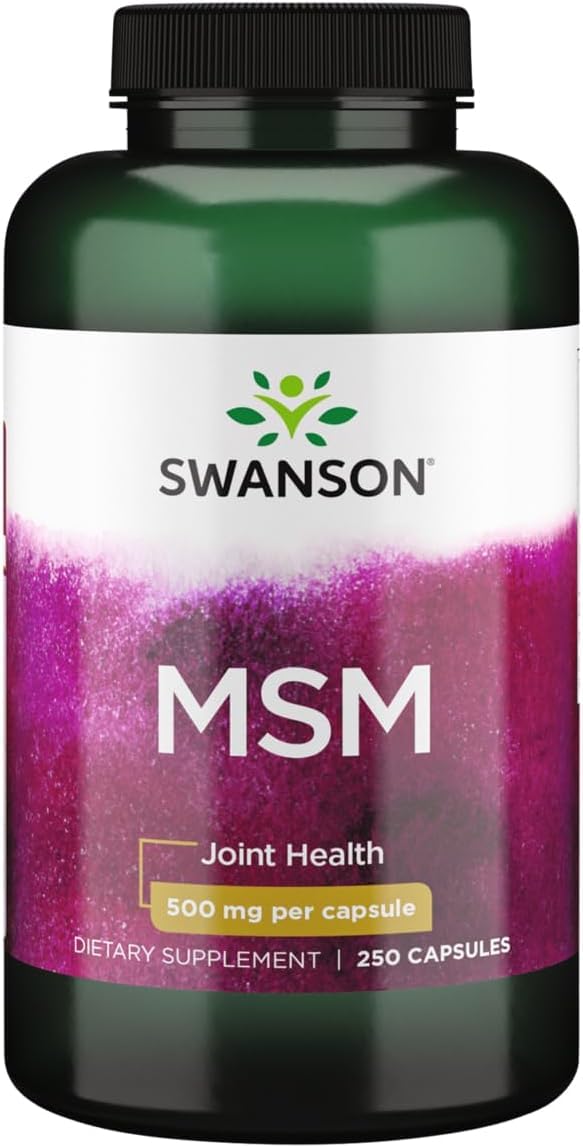 Swanson MSM 500 mg capsules for joint health
