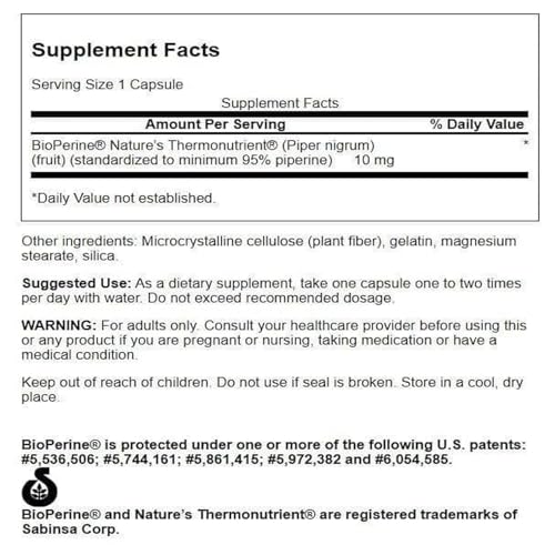 Swanson multivitamins with Bioperine for enhanced nutrient uptake