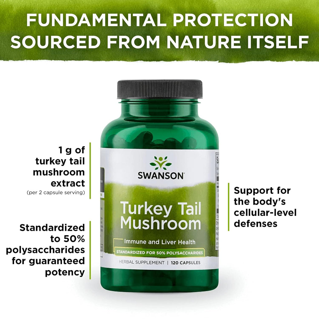 Swanson mushroom capsules for daily health