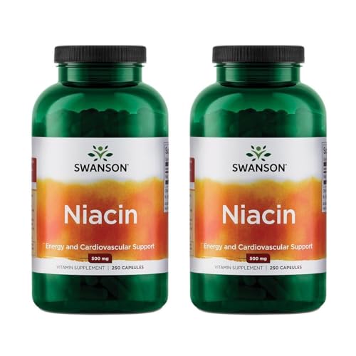 Swanson Niacin B3 500 mg capsules for energy