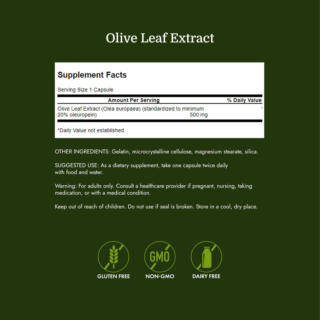 Swanson olive leaf for daily vitality