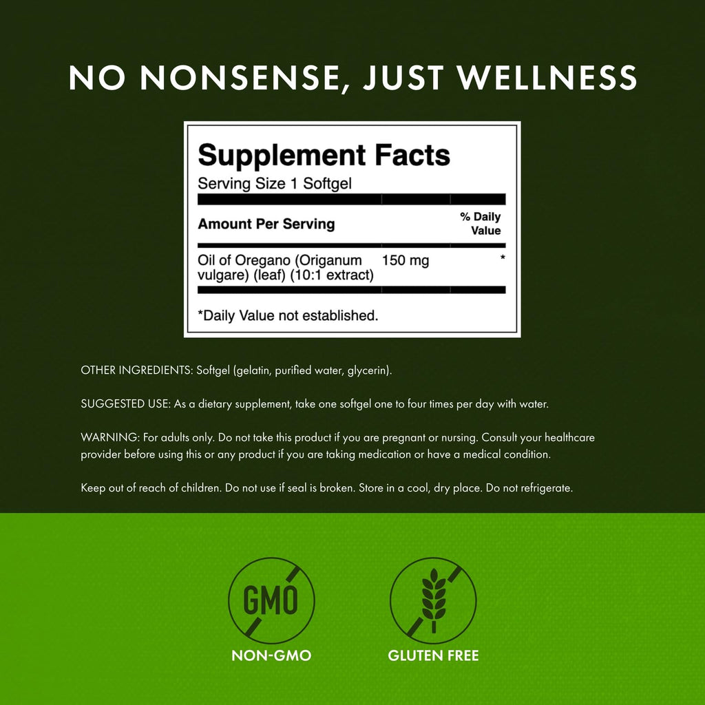 Swanson oregano extract 10:1 benefits