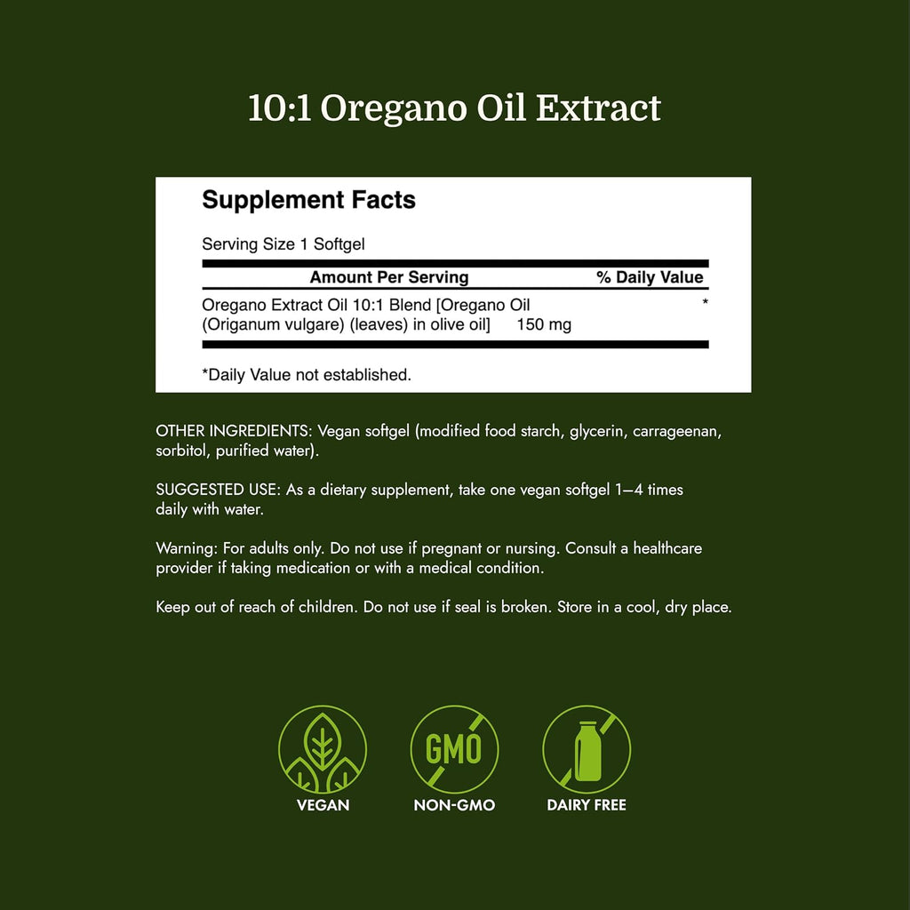 Swanson oregano oil for immune support