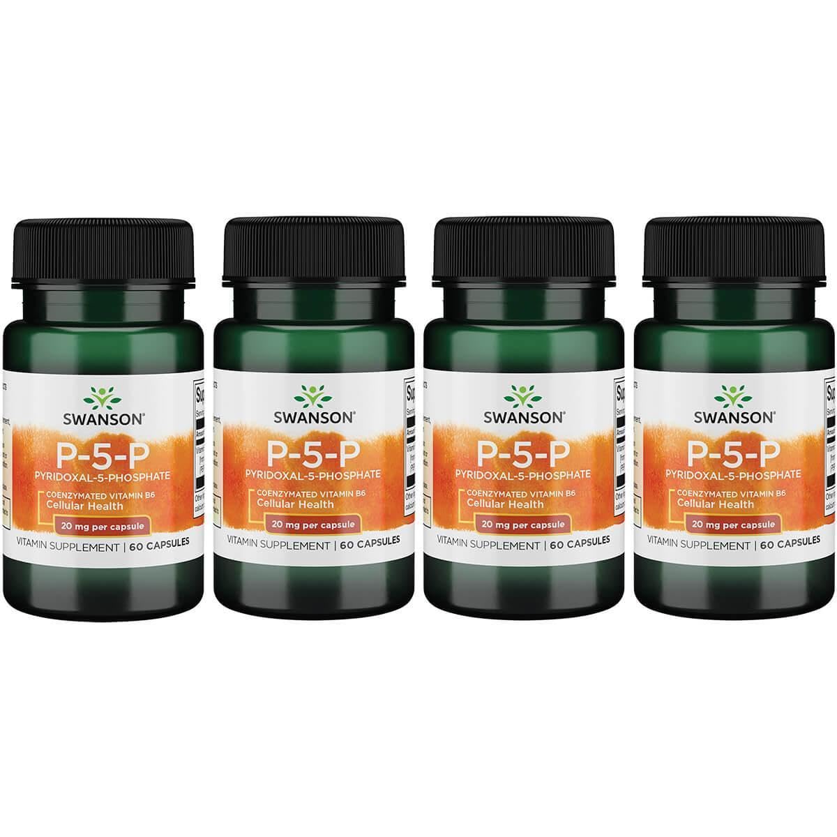 Swanson P-5-P Vitamin B6 capsules