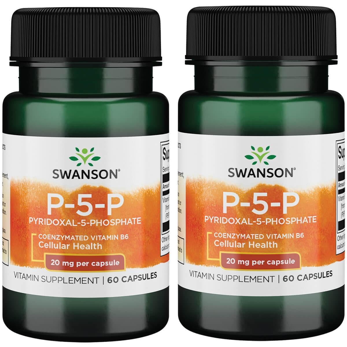 Swanson P-5-P Vitamin B6 capsules