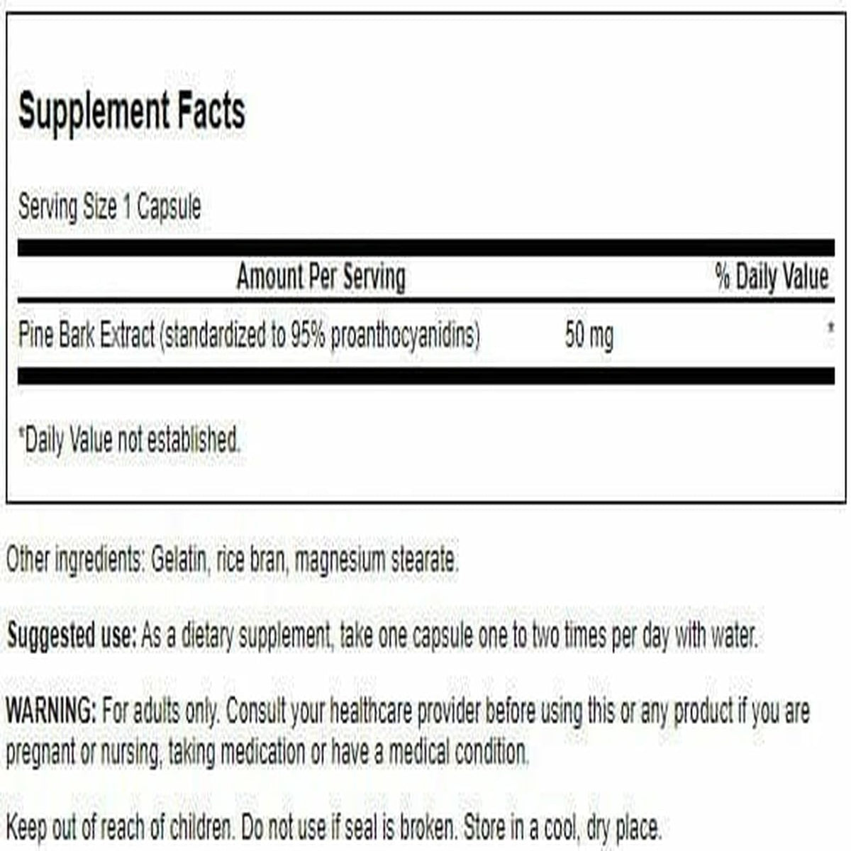 Swanson Pine Bark health benefits