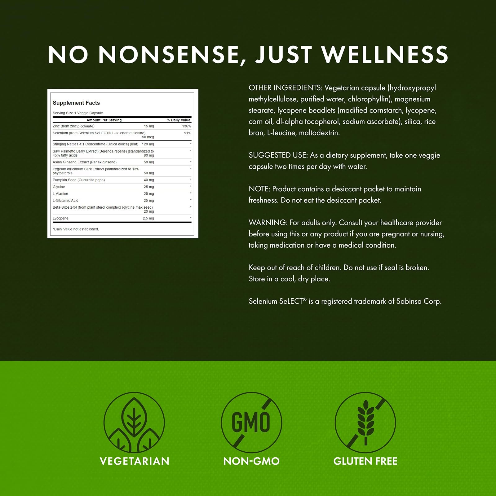 Swanson prostate essentials benefits