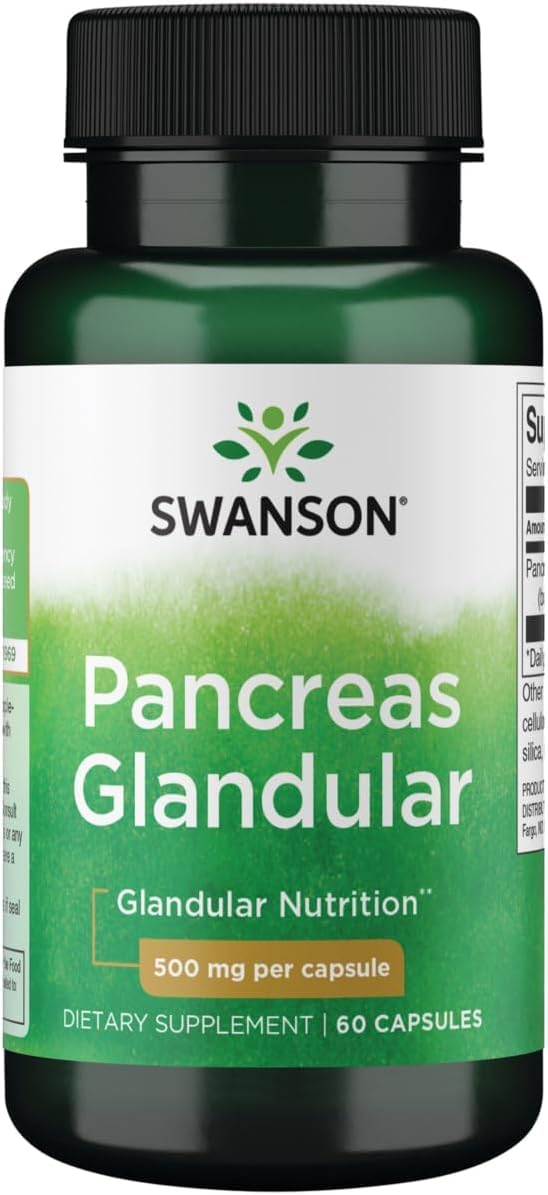Swanson Raw Pancreas capsules for digestion