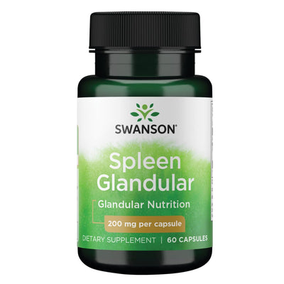 Swanson Raw Spleen Glandular 200 mg - 60 Capsules
