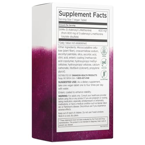 Swanson Same 400 mg supplement tabs