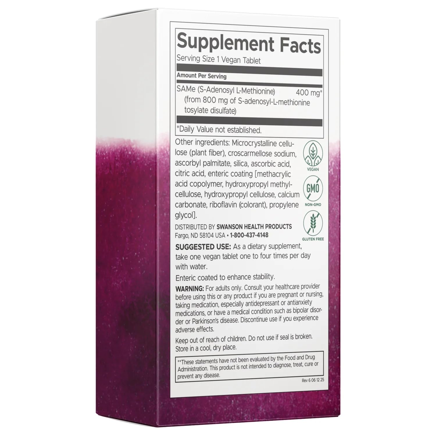 Swanson SAMe multivitamins for joint health