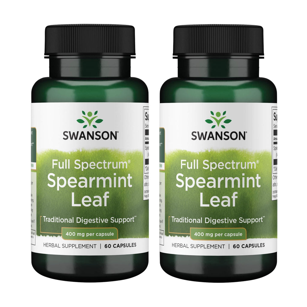 Swanson spearmint leaf capsules for digestion
