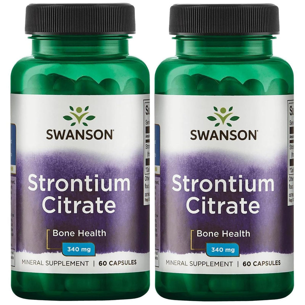 Swanson Strontium Citrate capsules for bone health