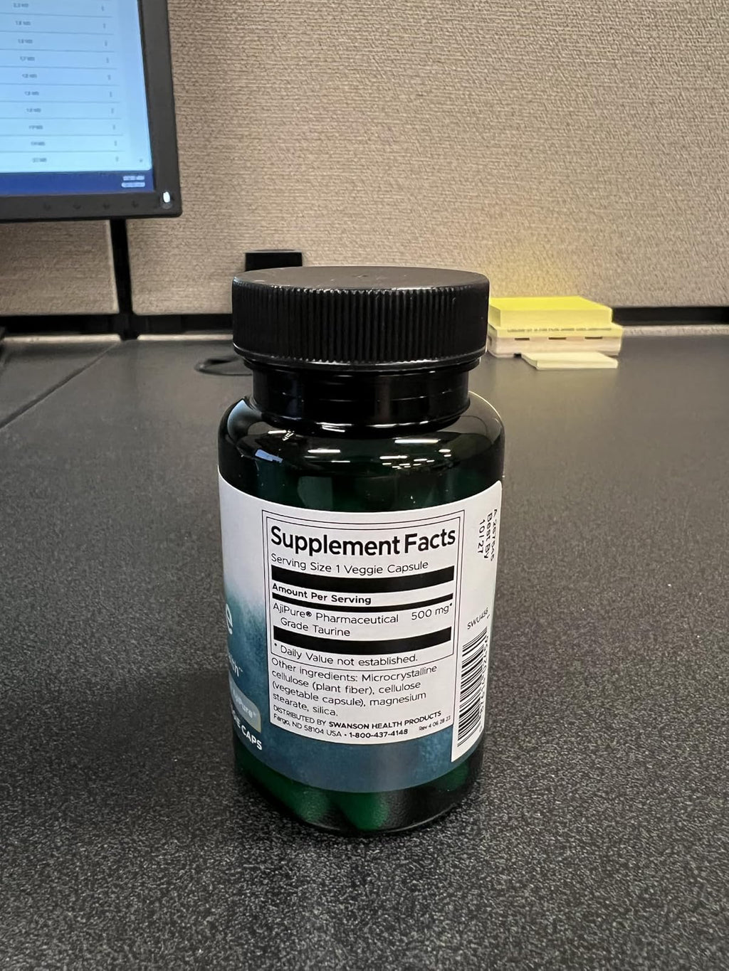 Swanson taurine supports heart health