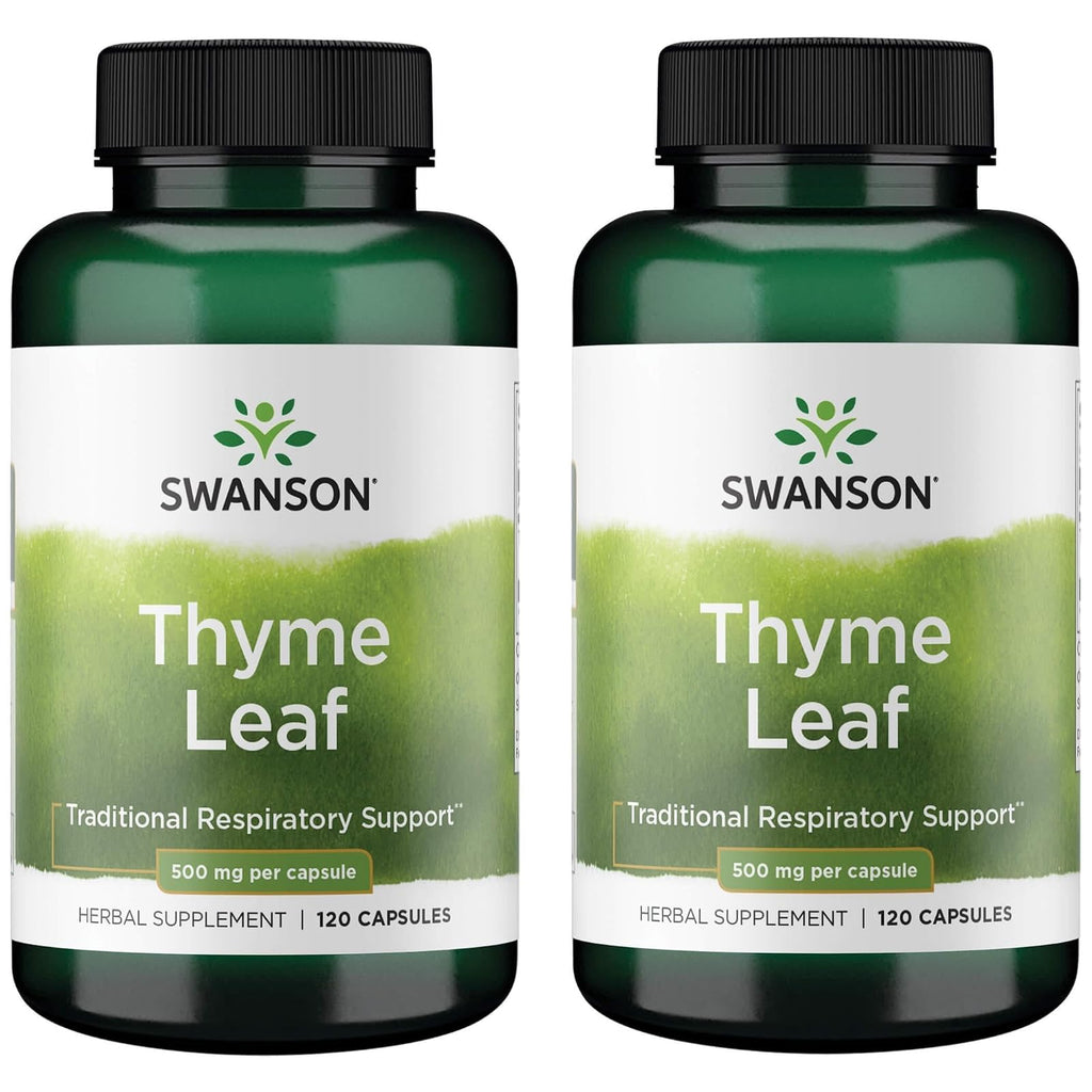 Swanson thyme leaf capsules for wellness