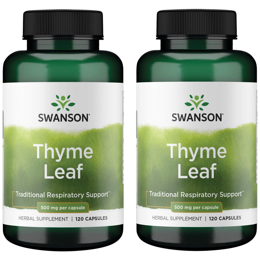 Swanson thyme leaf herbal capsules