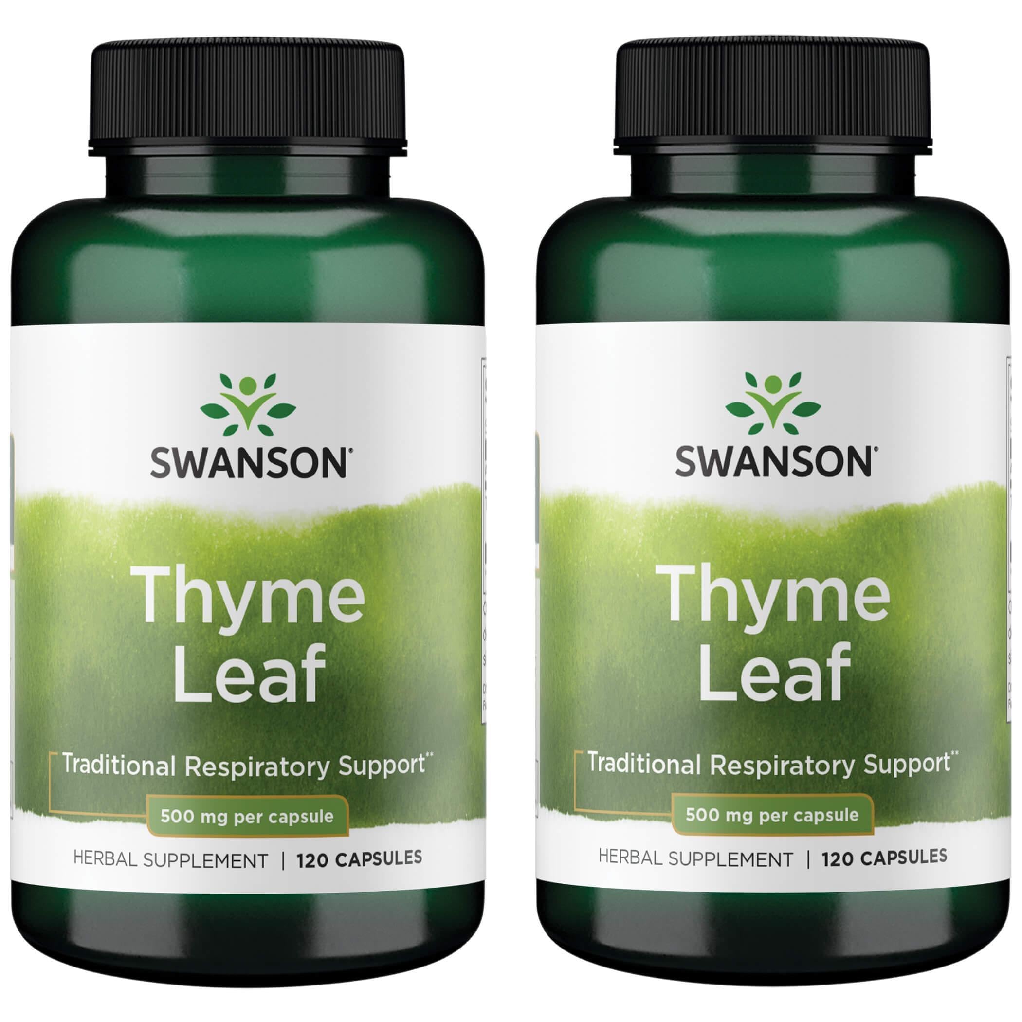 Swanson thyme leaf herbal capsules