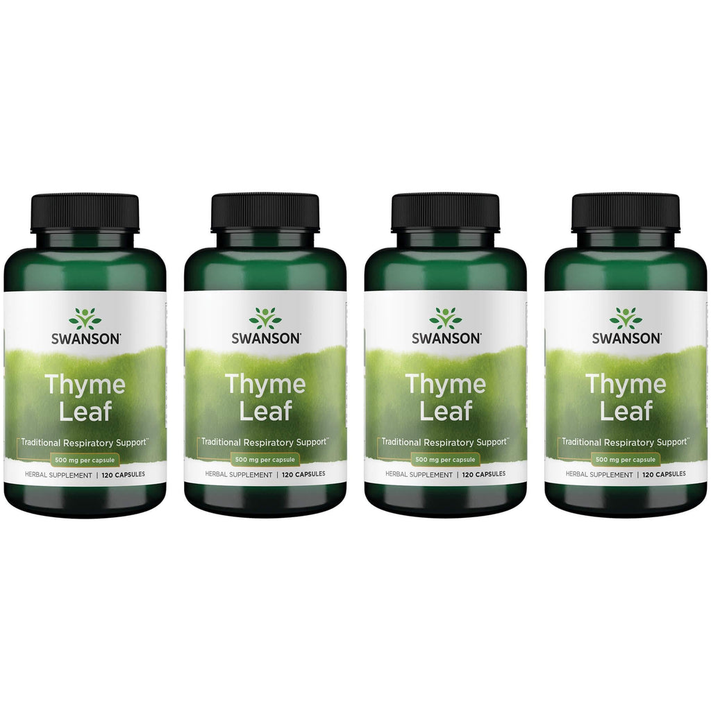 Swanson Thyme Leaf respiratory support capsules