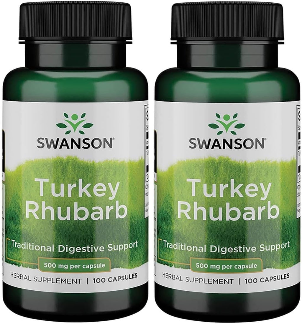 Swanson Turkey Rhubarb digestive health support