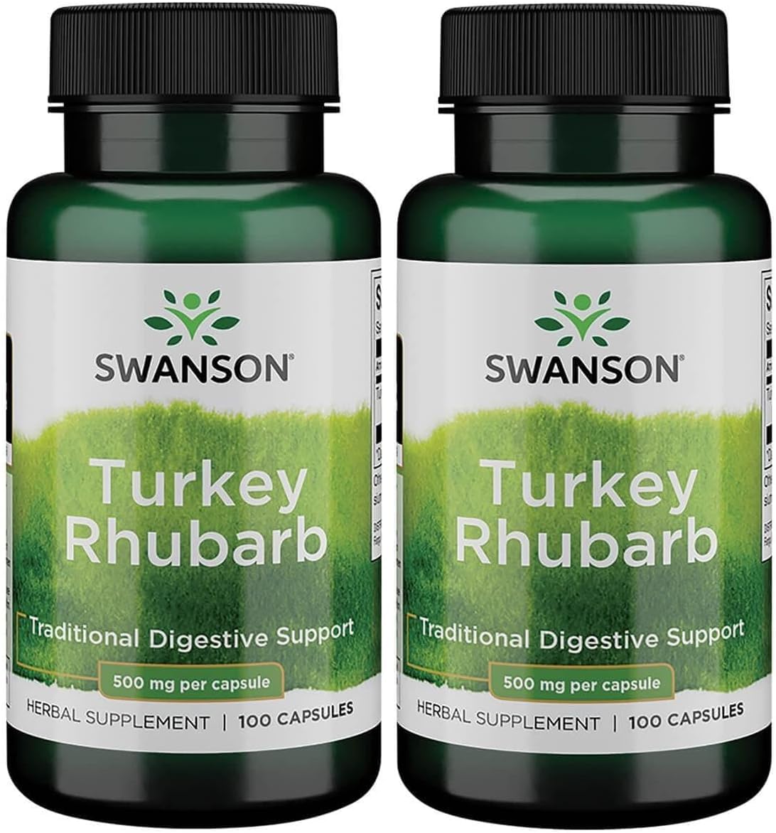 Swanson Turkey Rhubarb digestive health support