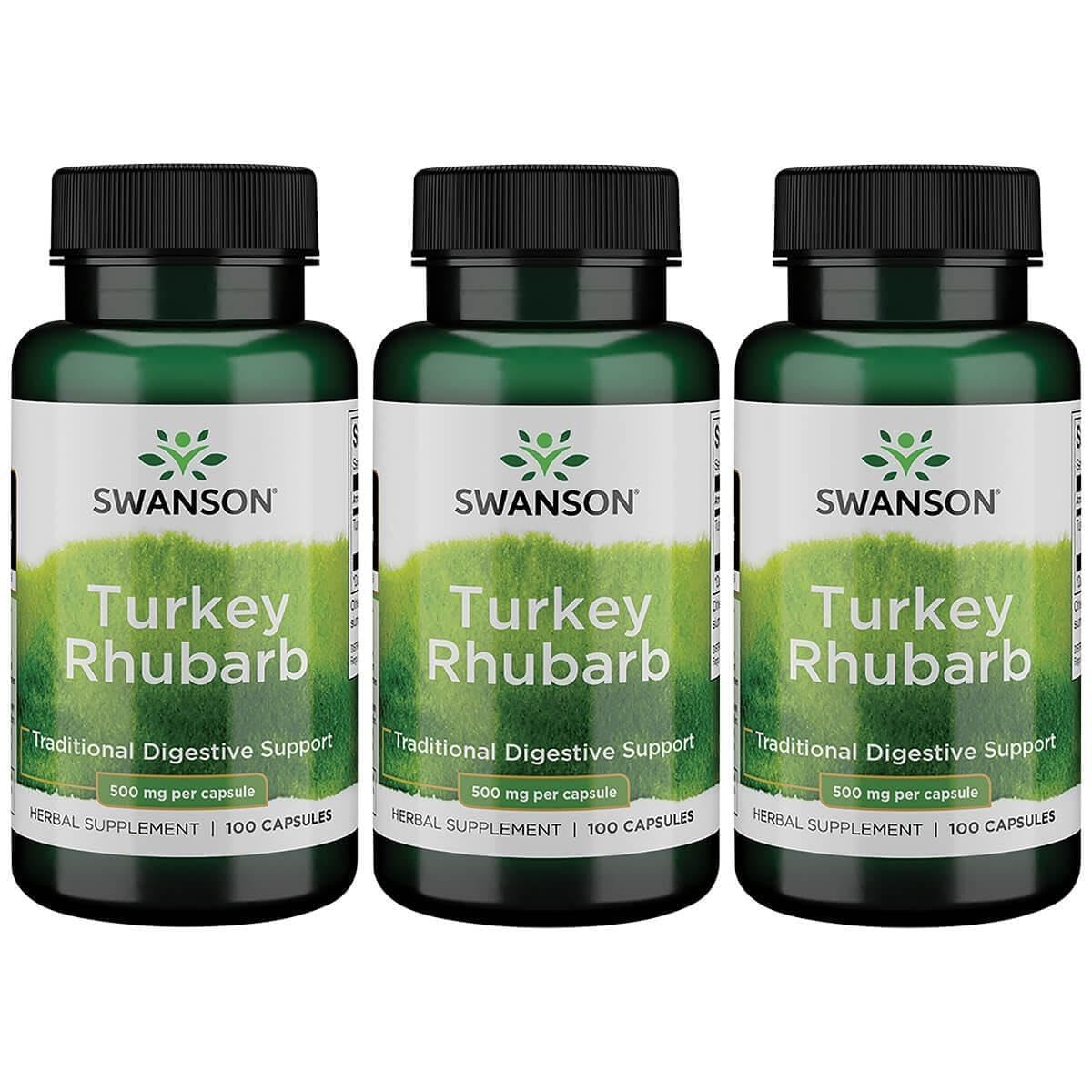 Swanson Turkey Rhubarb digestive health support