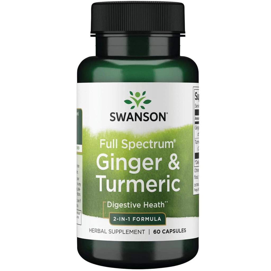 Swanson turmeric and ginger capsules