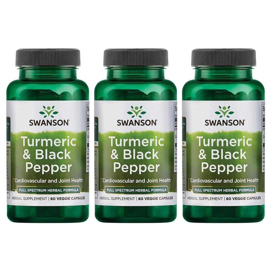 Swanson turmeric & black pepper capsules