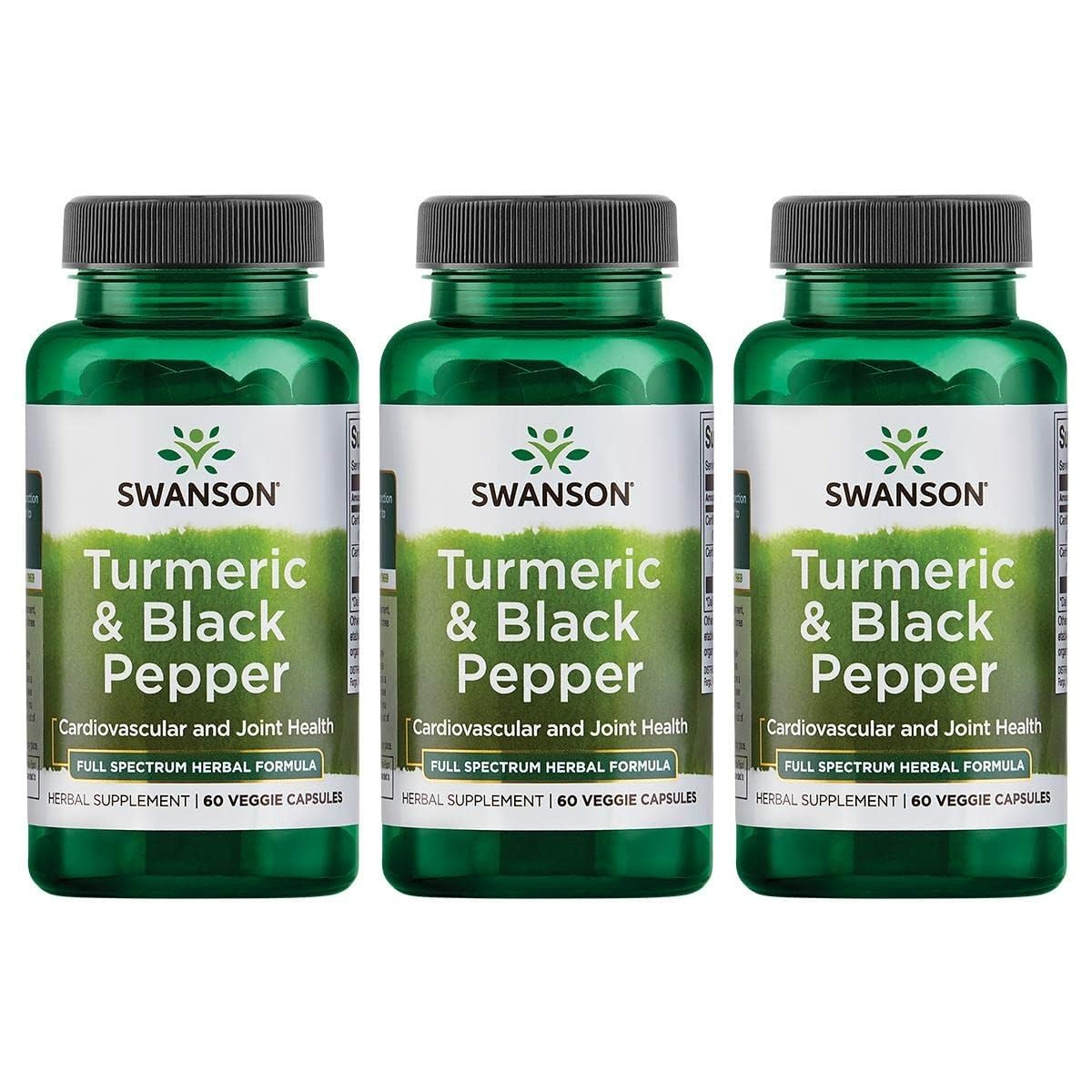 Swanson turmeric & black pepper capsules