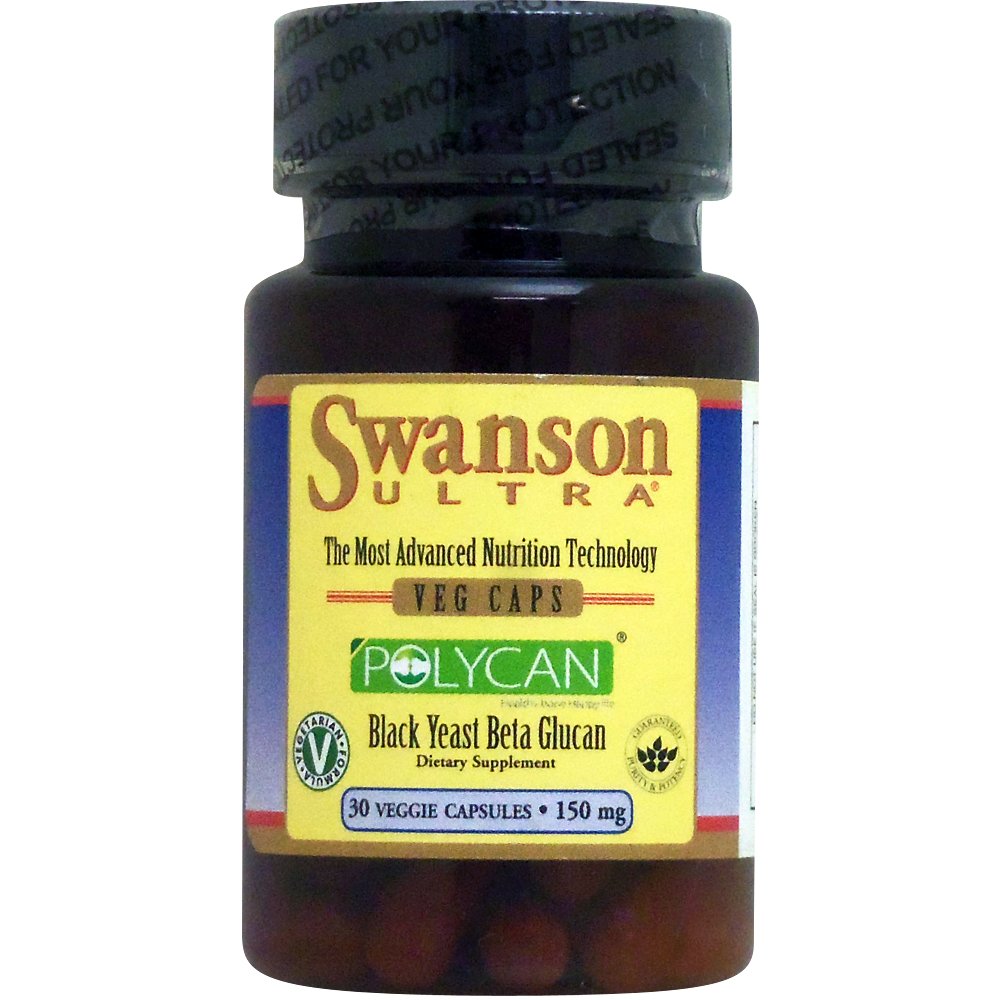 Swanson Ultra Black Yeast Polycan capsules for heart health