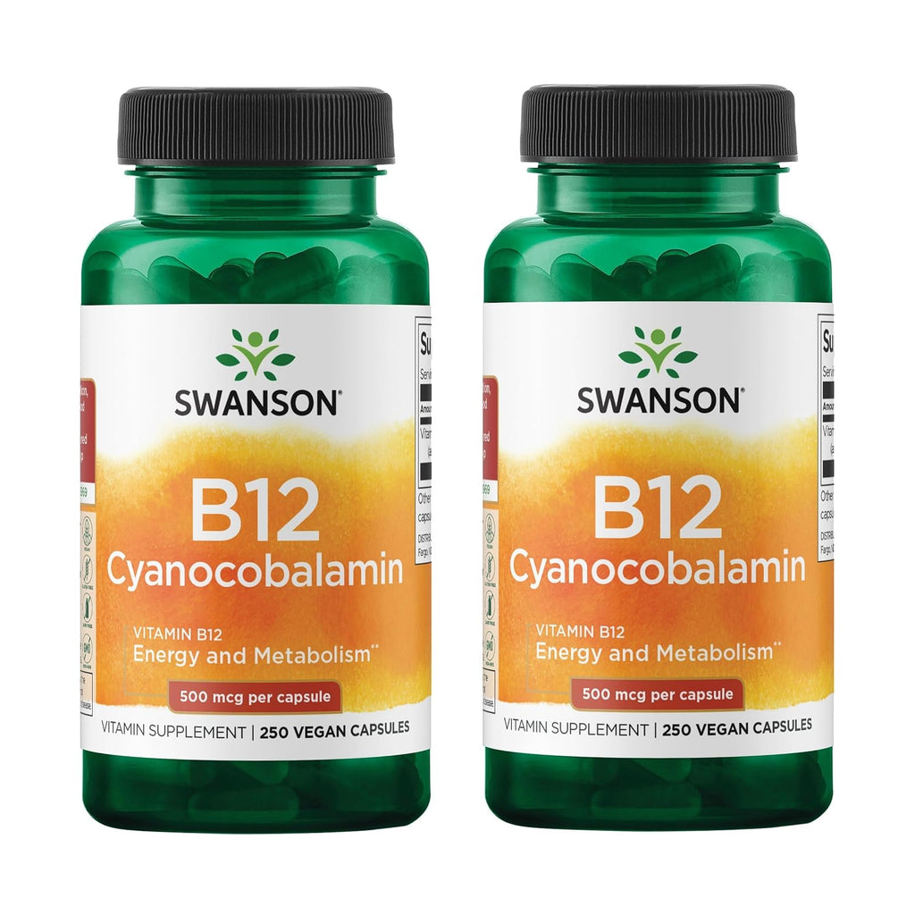 Swanson vitamin B12 capsules for energy