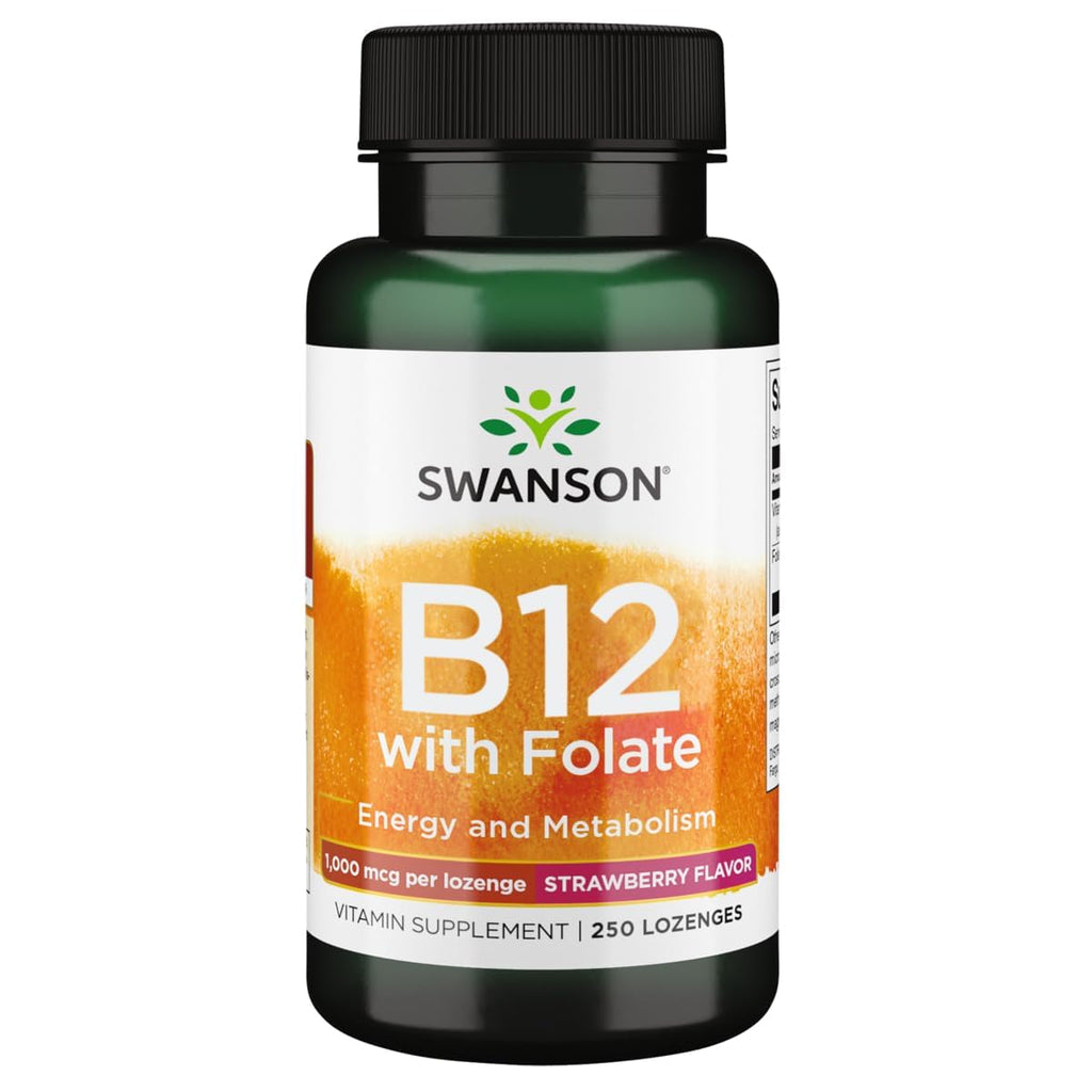 Swanson vitamin B12 lozenges for energy