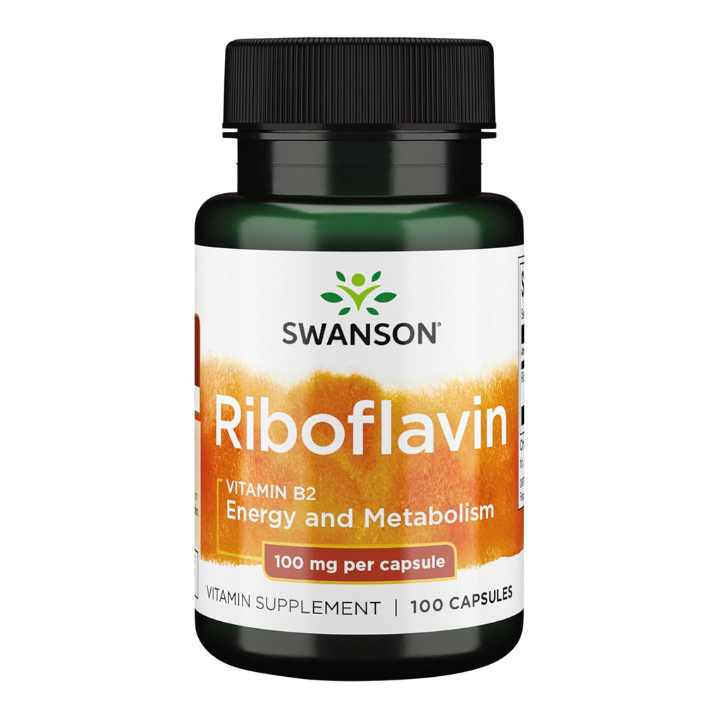 Swanson Vitamin B2 100 mg capsules