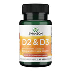 Swanson vitamin D2 and D3 capsules
