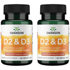 Swanson vitamin D2 and D3 capsules