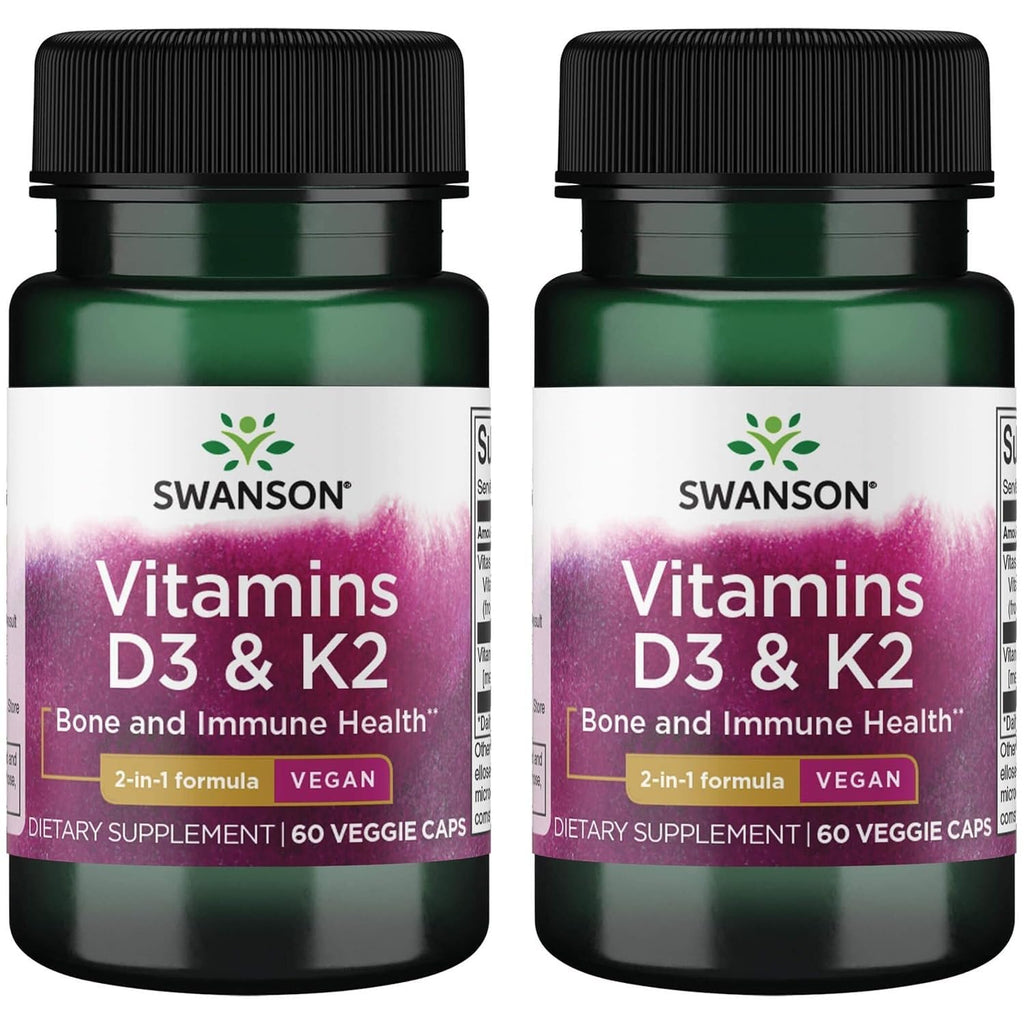 Swanson Vitamin D3 K2 capsules