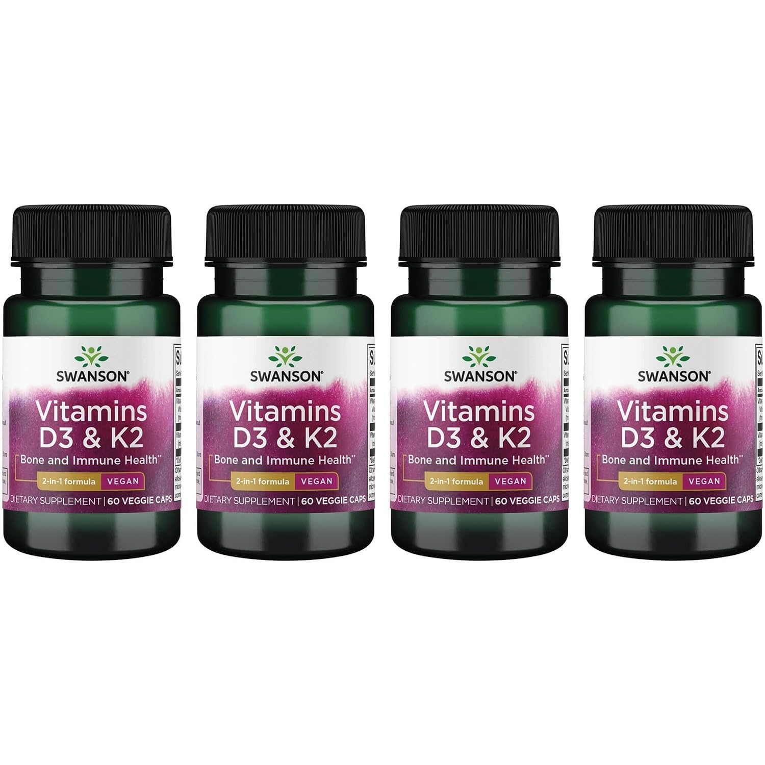 Swanson Vitamin D3 K2 capsules