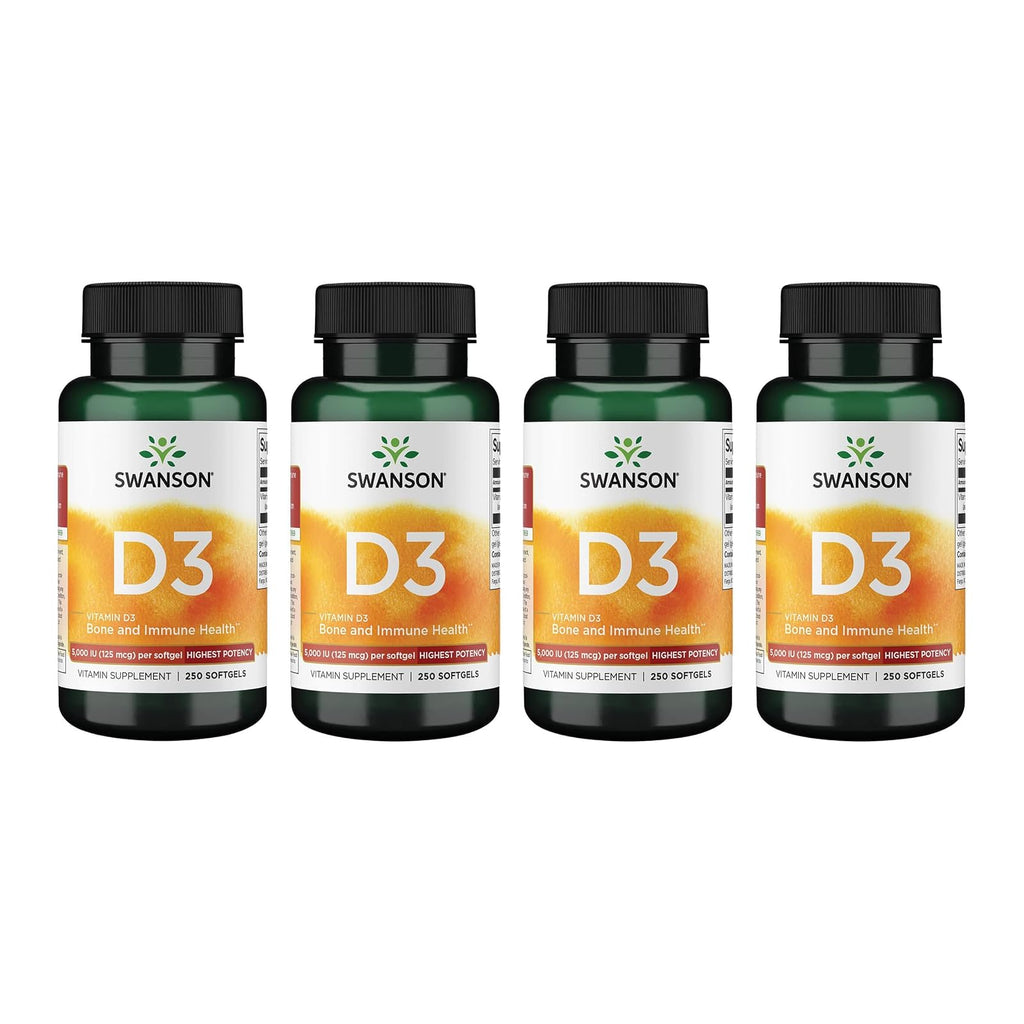 Swanson Vitamin D3 softgels for immunity