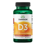 Swanson Vitamin D3 softgels for immunity
