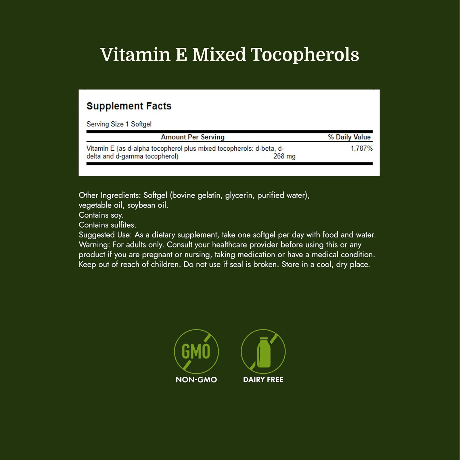 Swanson vitamin E for skin health