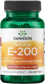 Swanson vitamin E softgels for skin health