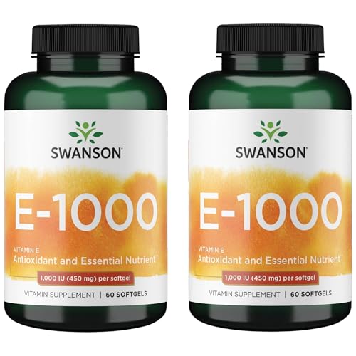 Swanson Vitamin E softgels for skin health