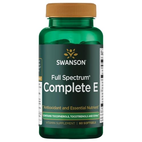 Swanson vitamin E softgels for skin health