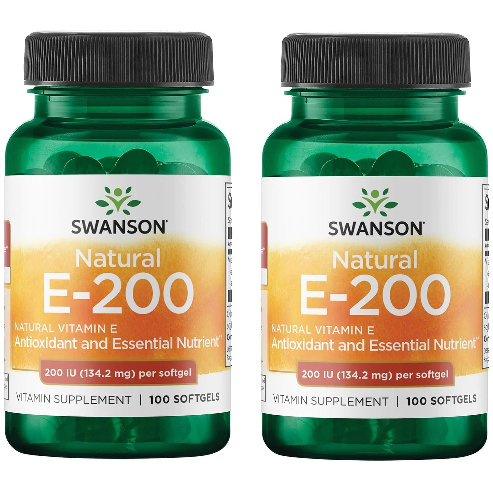 Swanson Vitamin E softgels for skin health