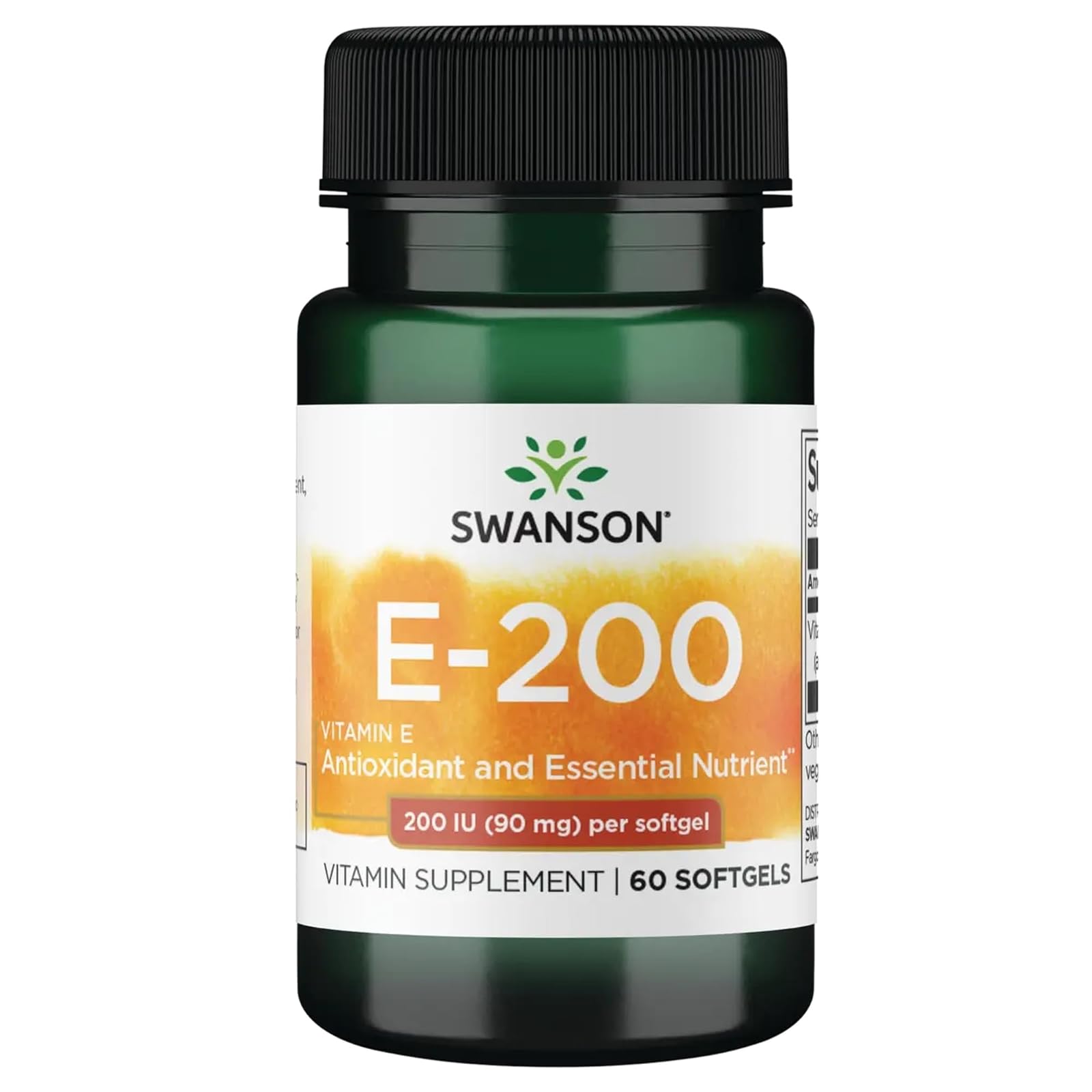 Swanson Vitamin E softgels for skin health