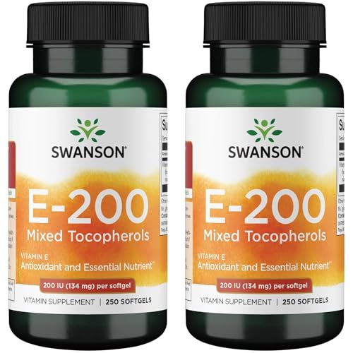 Swanson vitamin E softgels for skin health